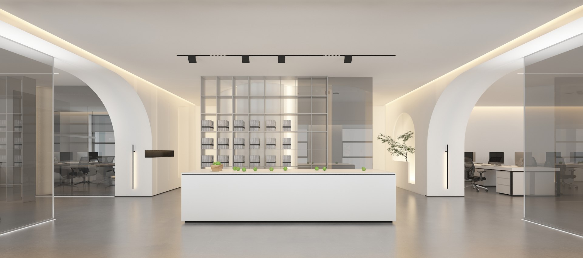 3D Arch Office Office Desk Chair Conference Room Conference Table Tea ...