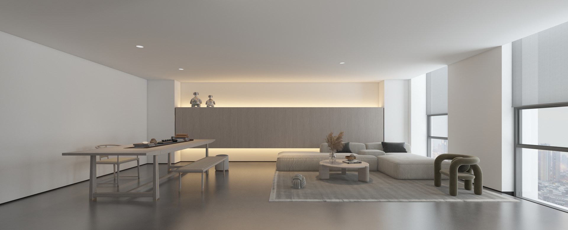 3D Arch Office Office Desk Chair Conference Room Conference Table Tea ...