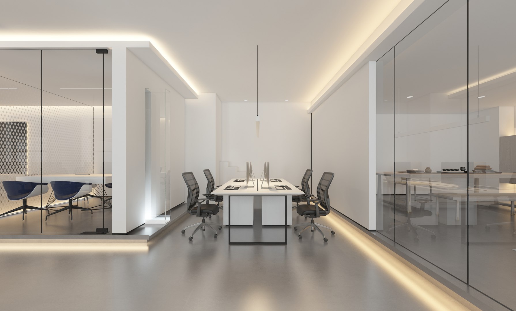 3D Arch Office Office Desk Chair Conference Room Conference Table Tea ...