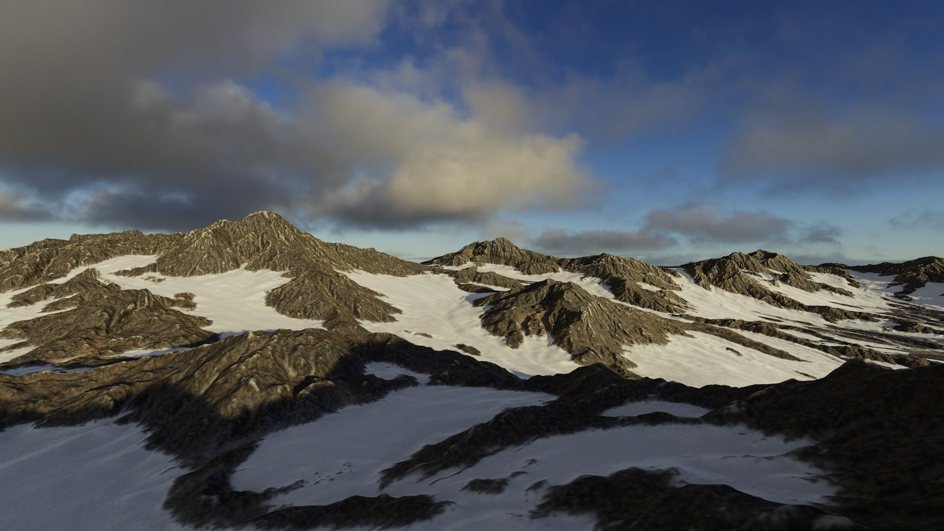 3D model Snowy rocky terrain - TurboSquid 2165106