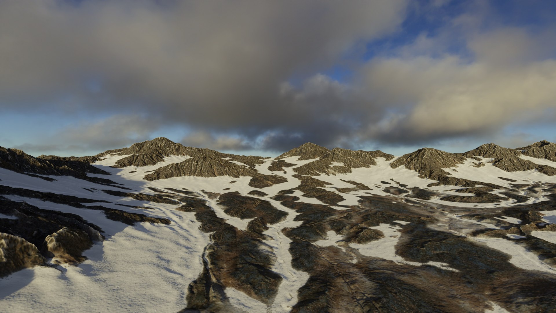 3D model Snowy rocky terrain - TurboSquid 2165106