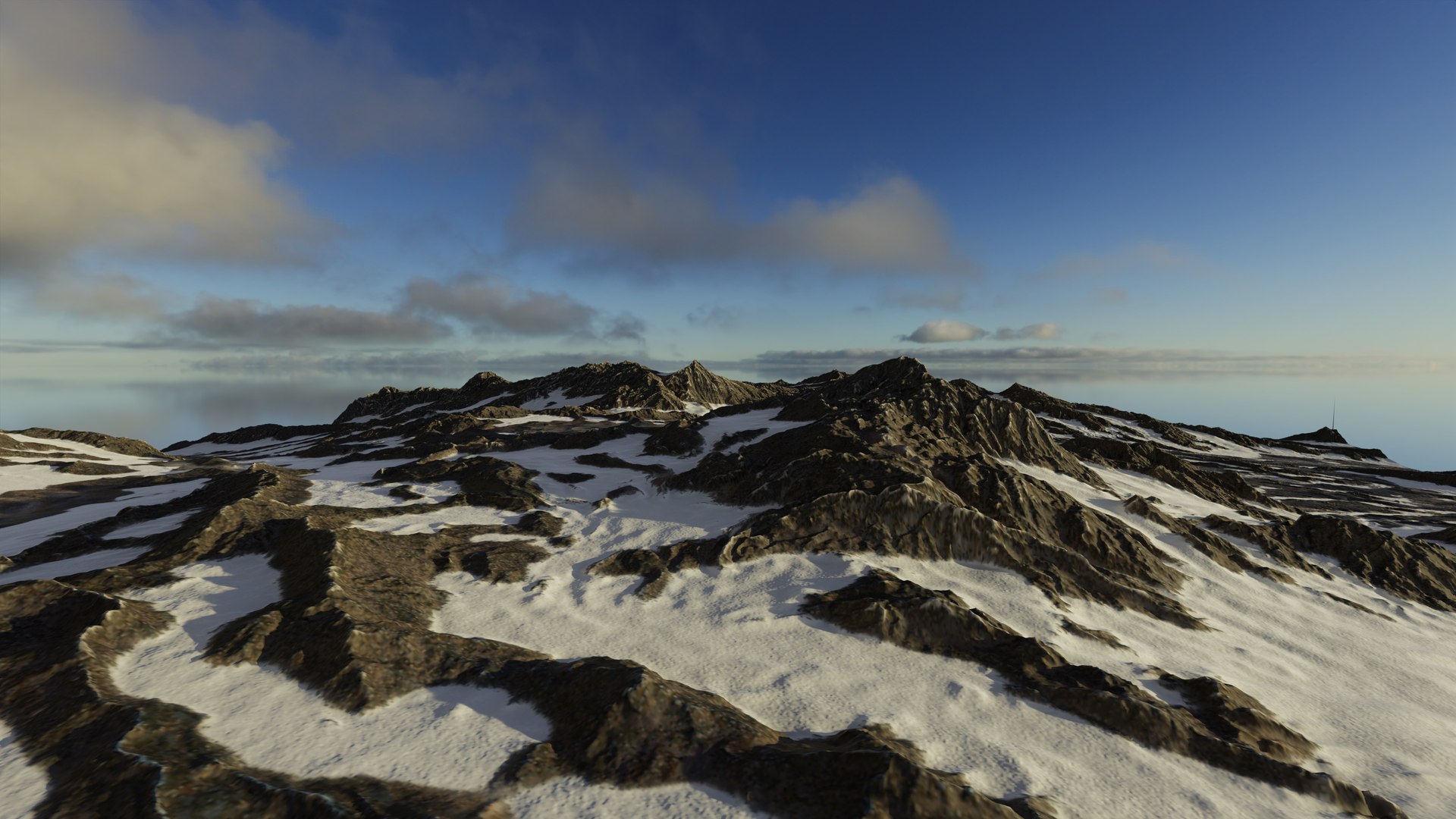 3D model Snowy rocky terrain - TurboSquid 2165106