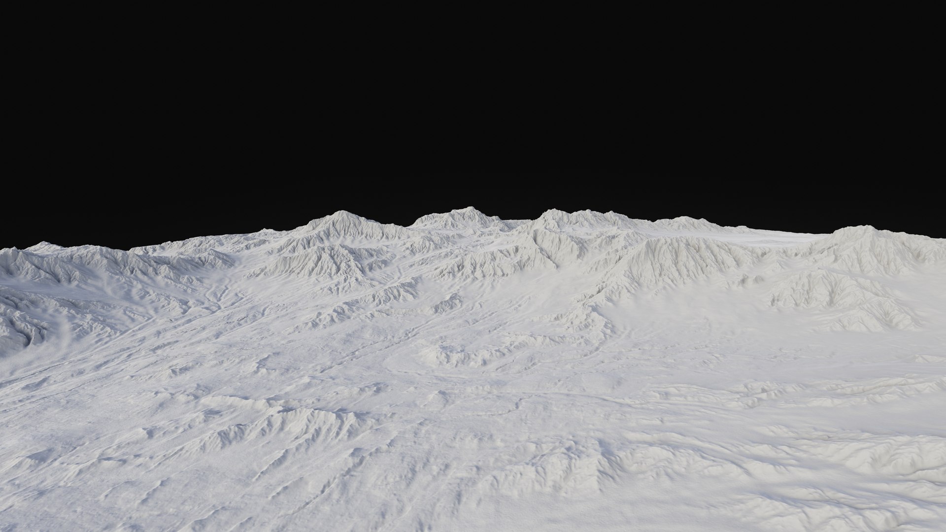 3D model Snowy rocky terrain - TurboSquid 2165106