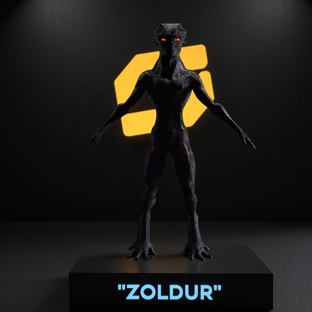 Realistic Alien Creature Rigged model - TurboSquid 1813355