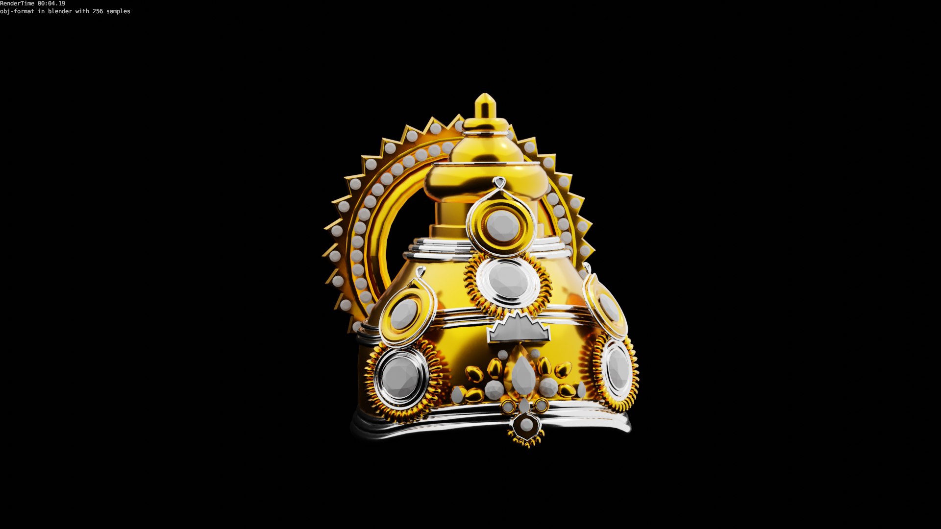 3D Diamond Crown - Ancient Indian Style - TurboSquid 1922499