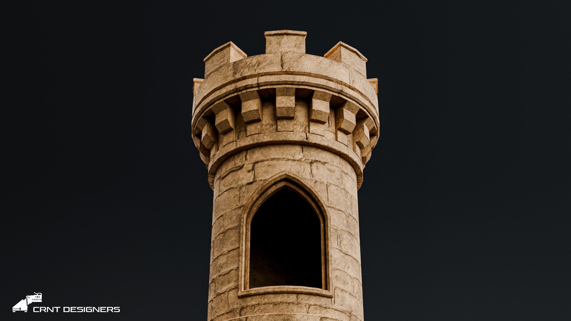 3D Ancient Stone Watchtower - Medieval Watchtower Column - TurboSquid ...