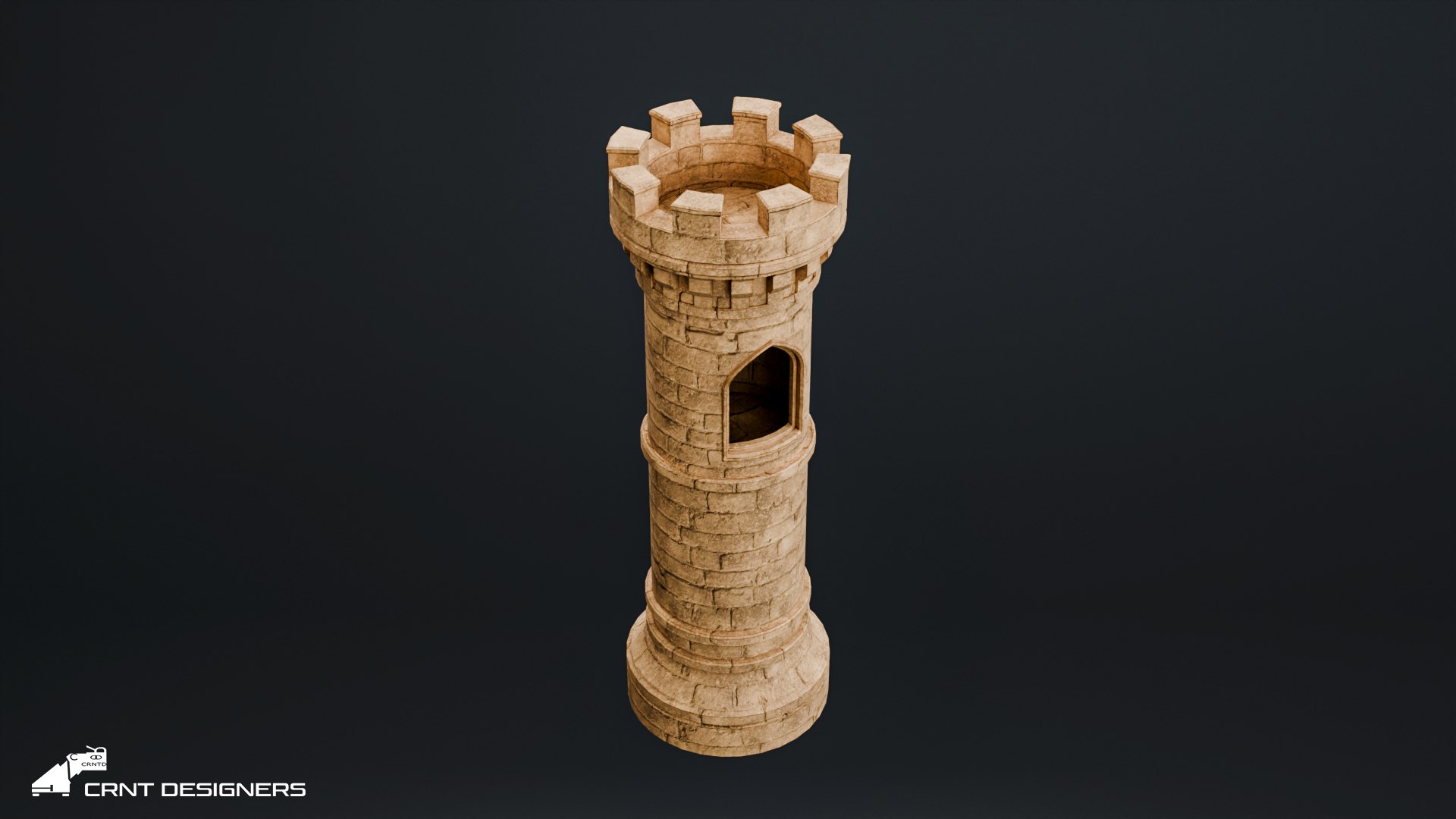 3D Ancient Stone Watchtower - Medieval Watchtower Column - TurboSquid ...