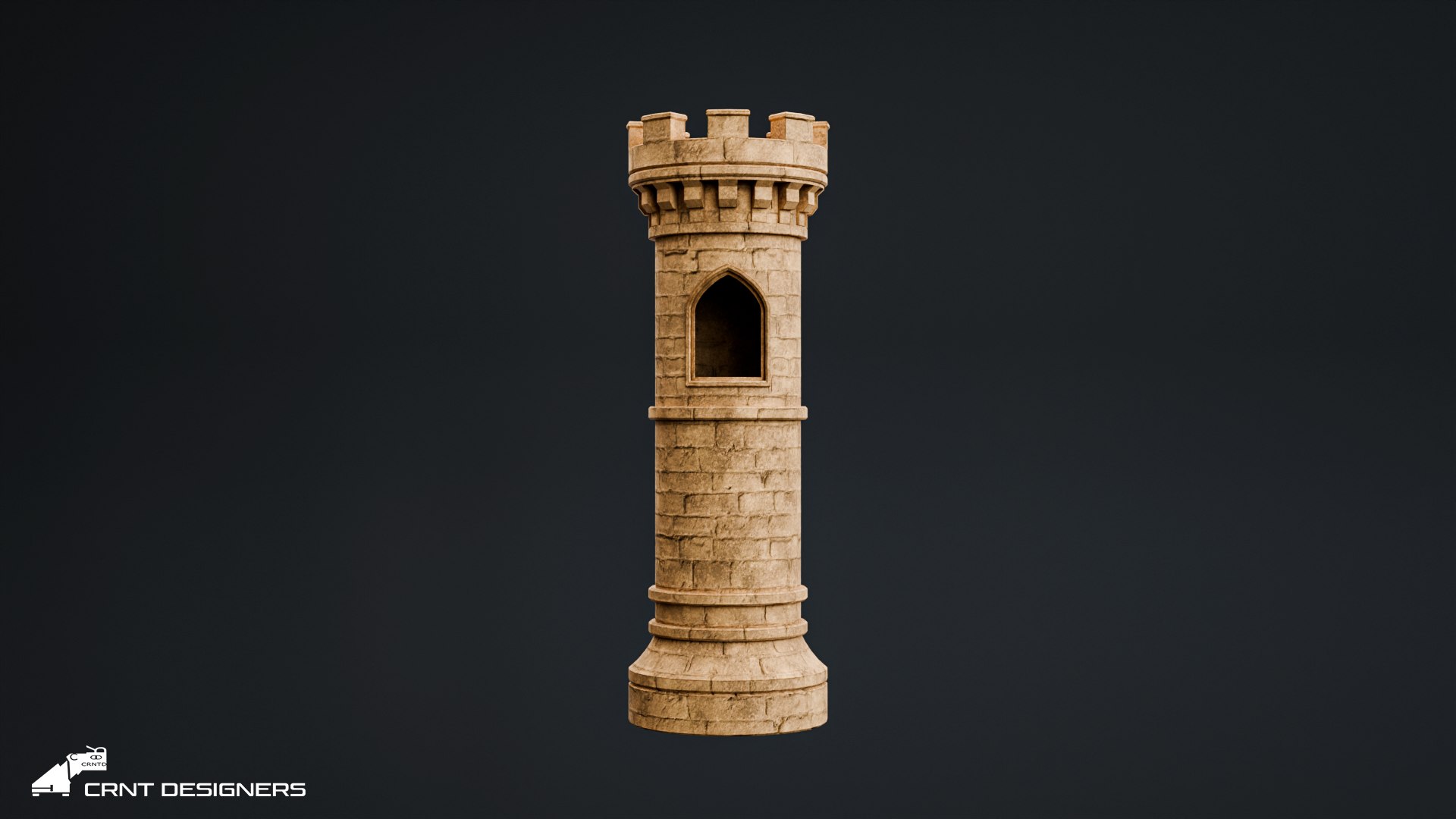 3D Ancient Stone Watchtower - Medieval Watchtower Column - TurboSquid ...
