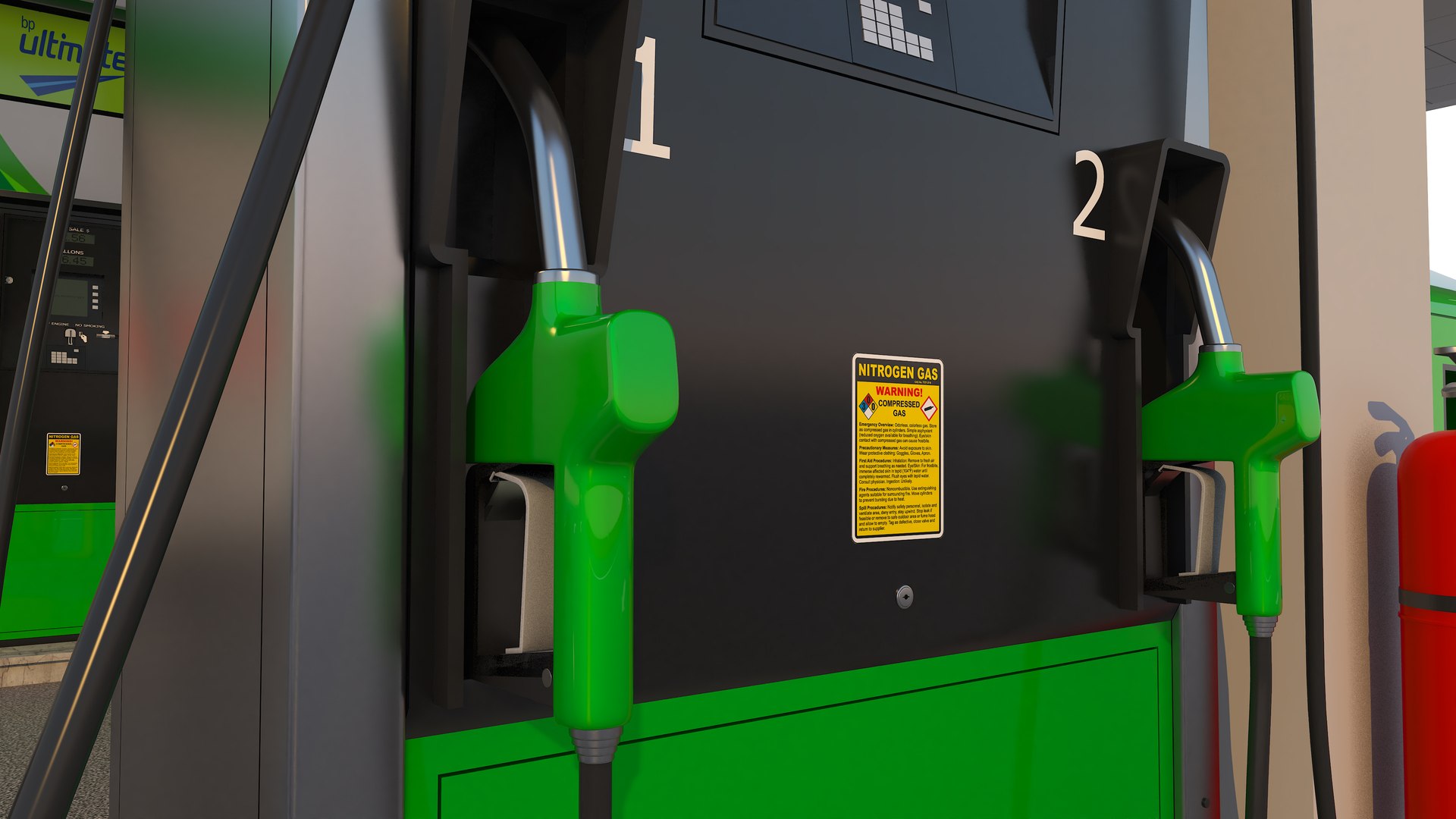 Bp Gas Station 3D Model - TurboSquid 2271188