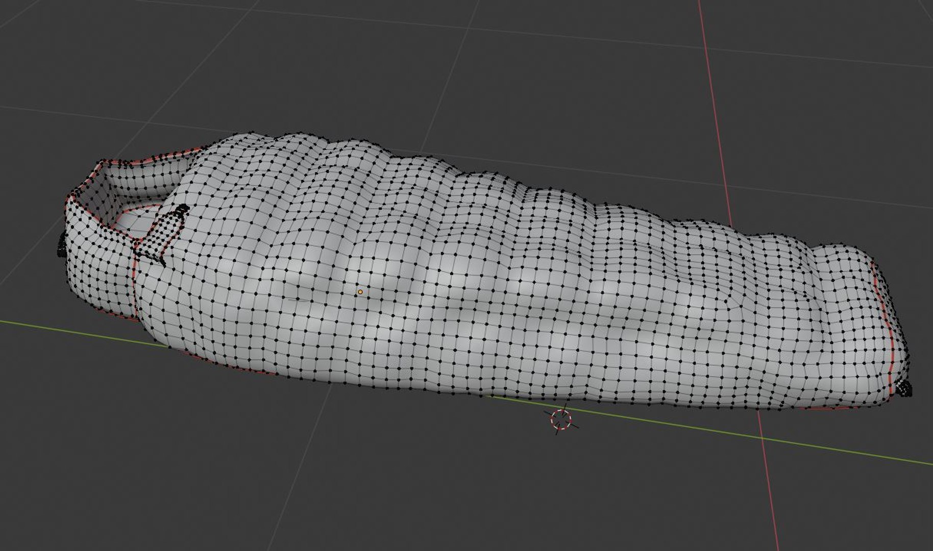 3D Cocoon Sleeping Model - TurboSquid 1561836