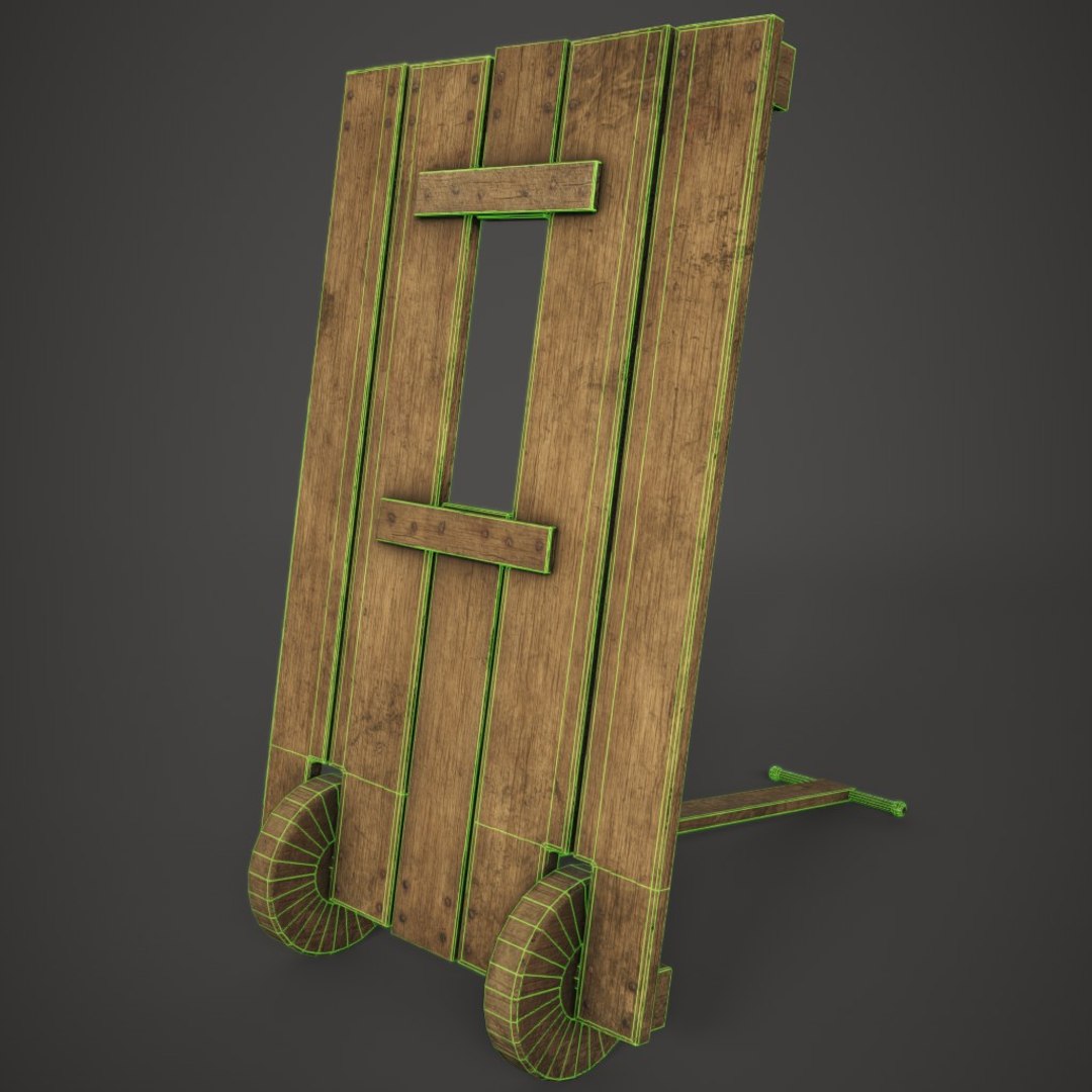 3D model ready medieval mantlet - TurboSquid 1244291