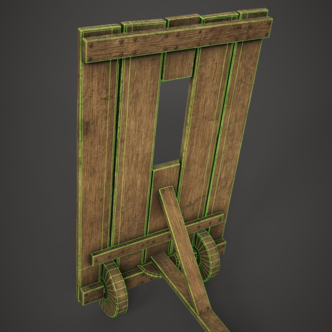 3D model ready medieval mantlet - TurboSquid 1244291