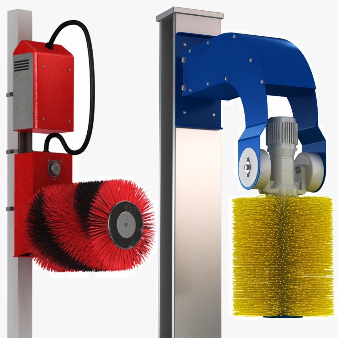 3D Model Cow Farm Spinning Brush Collection - TurboSquid 2000955