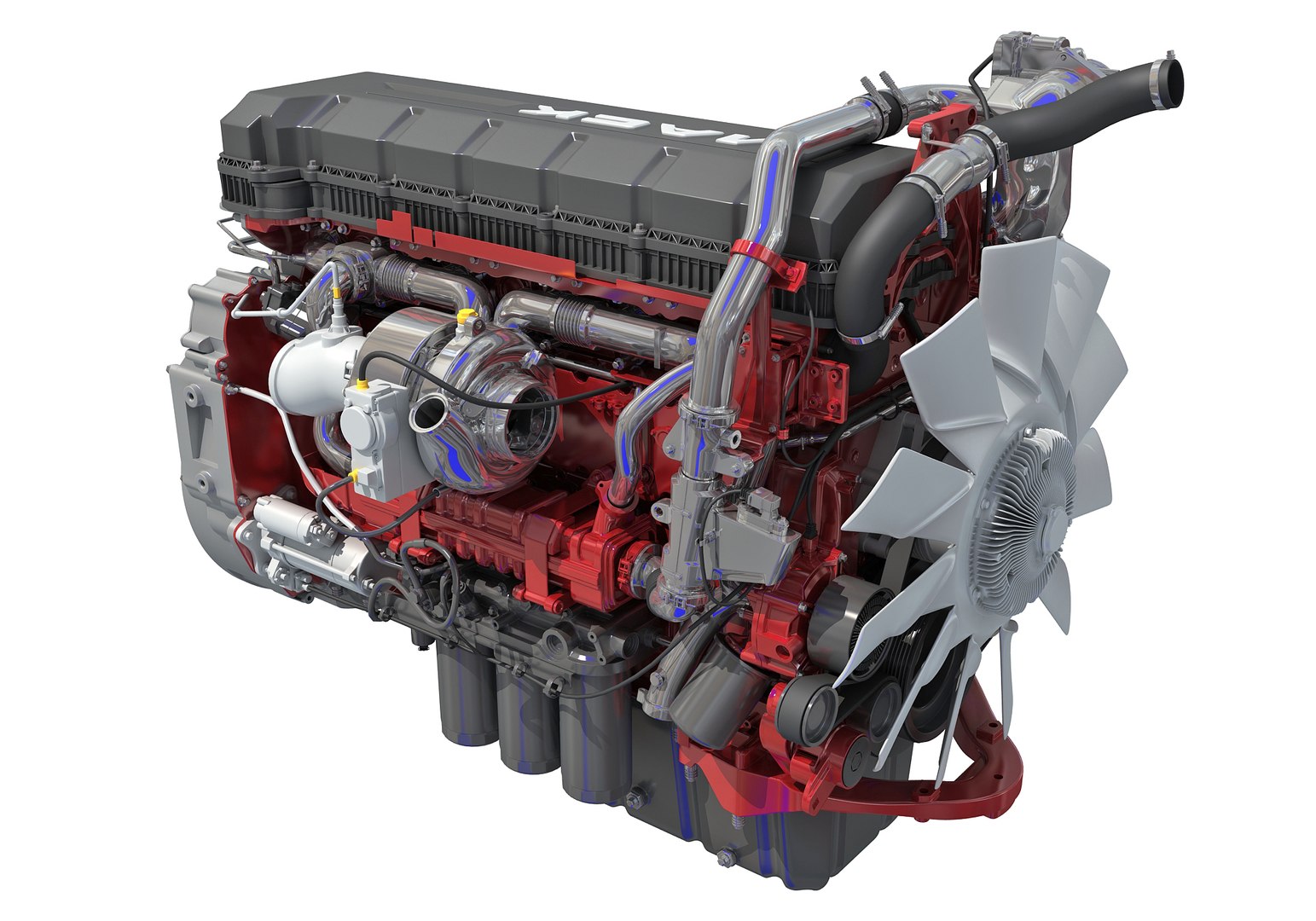 Mack Mp8 Truck Engine 3D Model - TurboSquid 1327138