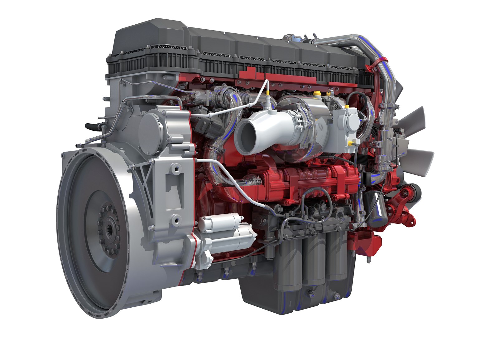 Mack Mp8 Truck Engine 3D Model - TurboSquid 1327138