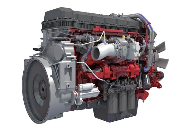 modelo 3d Mack MP8 Truck Engine - TurboSquid 1327138