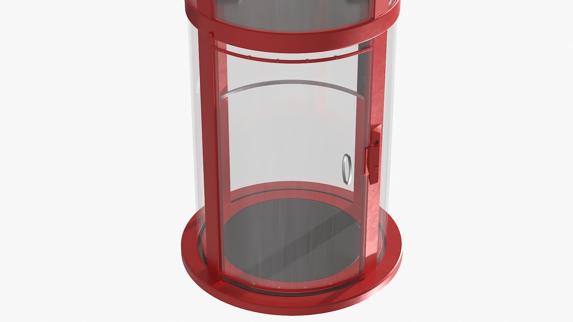 3D Model Mini Glass Elevator Red - TurboSquid 2300520