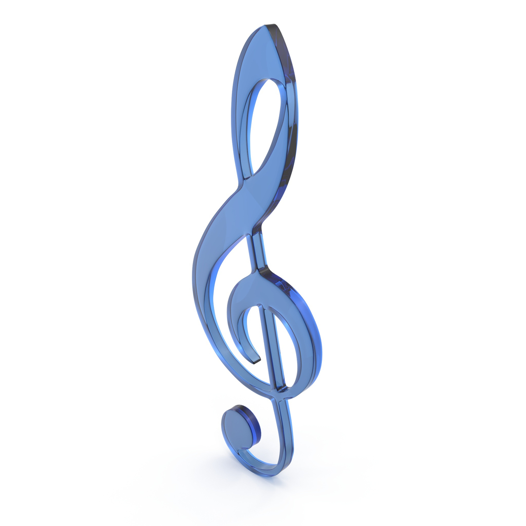 Musical Notes Glass 3D Model - TurboSquid 2141235