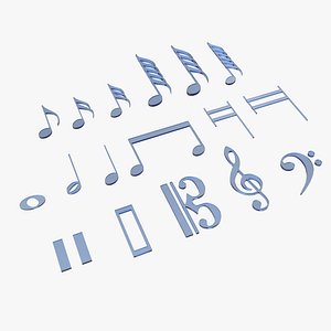 Musical Note 3D Models for Download | TurboSquid