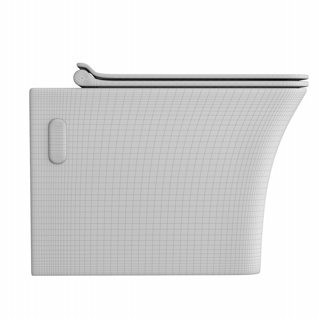 Wall Hung Water Closet Model - TurboSquid 1694536