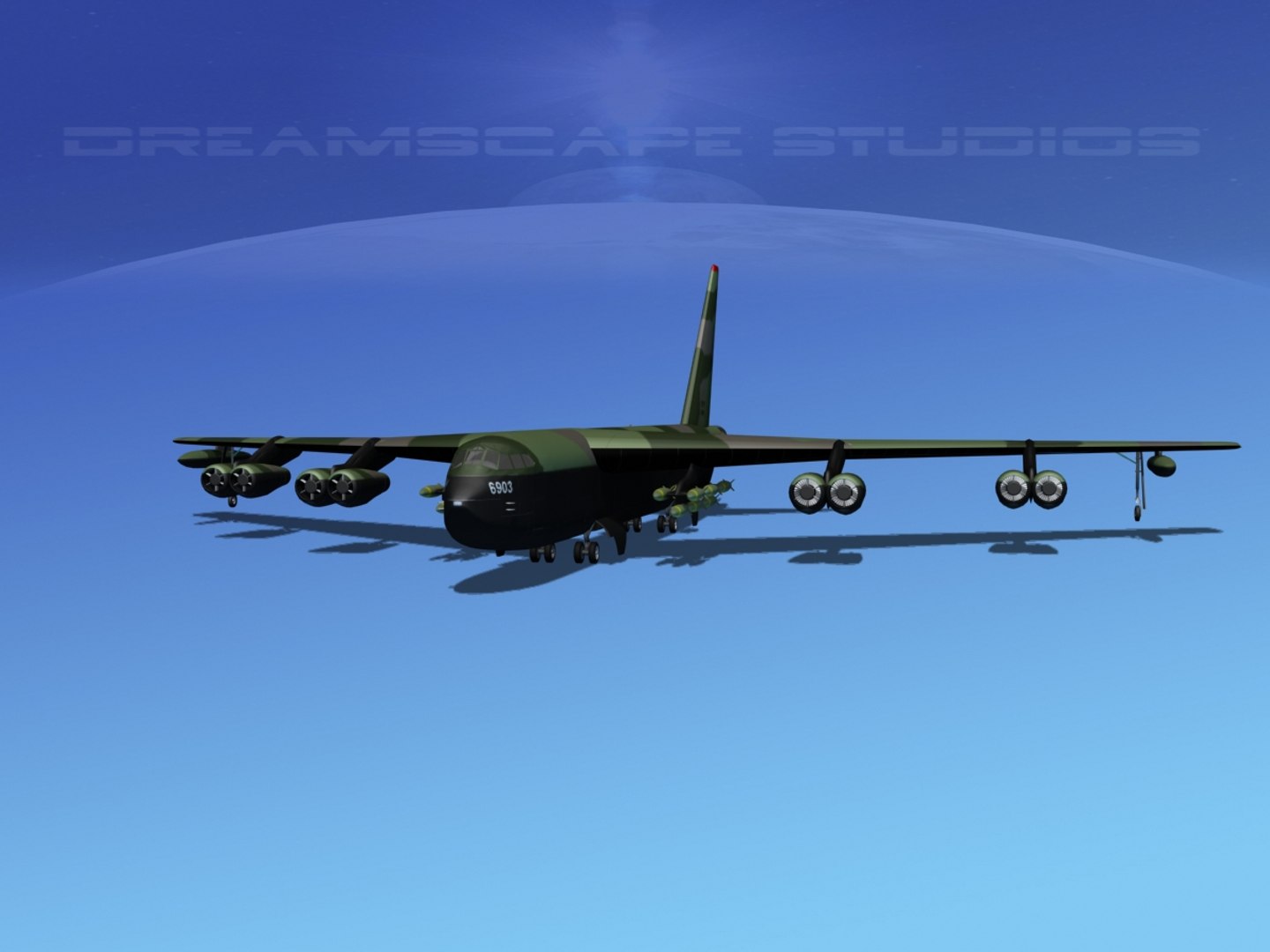 3d Model Stratofortress Boeing B-52 Bomber