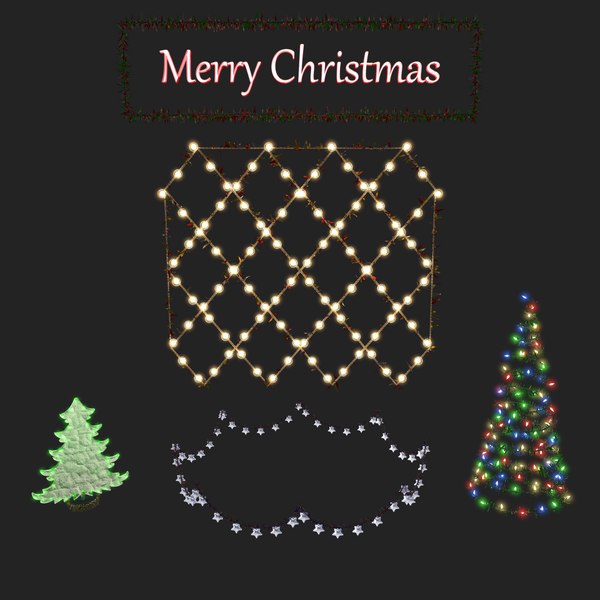 3D christmas lights - TurboSquid 1194835