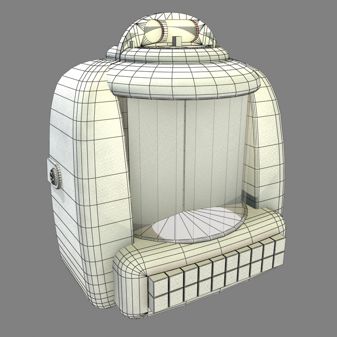 3d 50 S Tabletop Jukebox Model