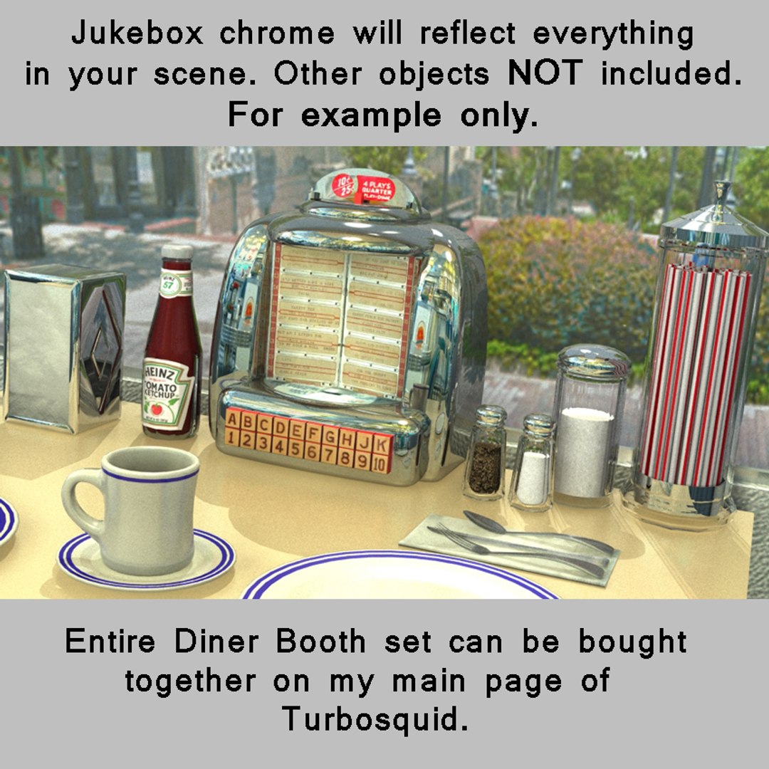 3d 50 S Tabletop Jukebox Model
