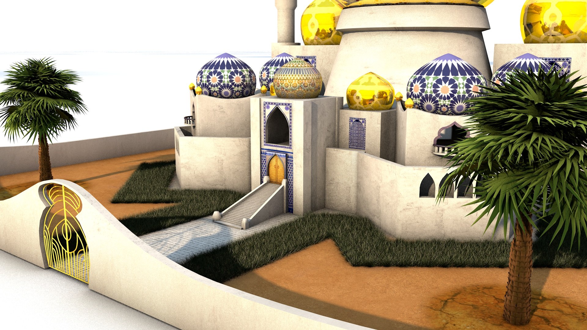 Arabic Palace Model | 1147600 | TurboSquid