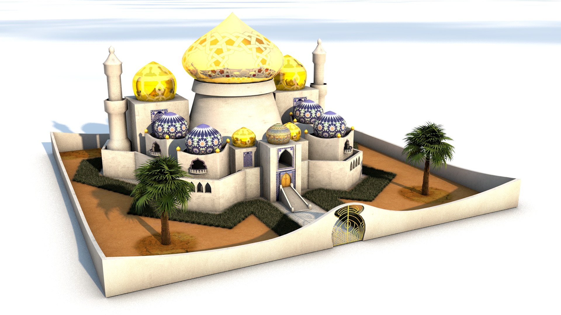 Arabic Palace Model | 1147600 | TurboSquid