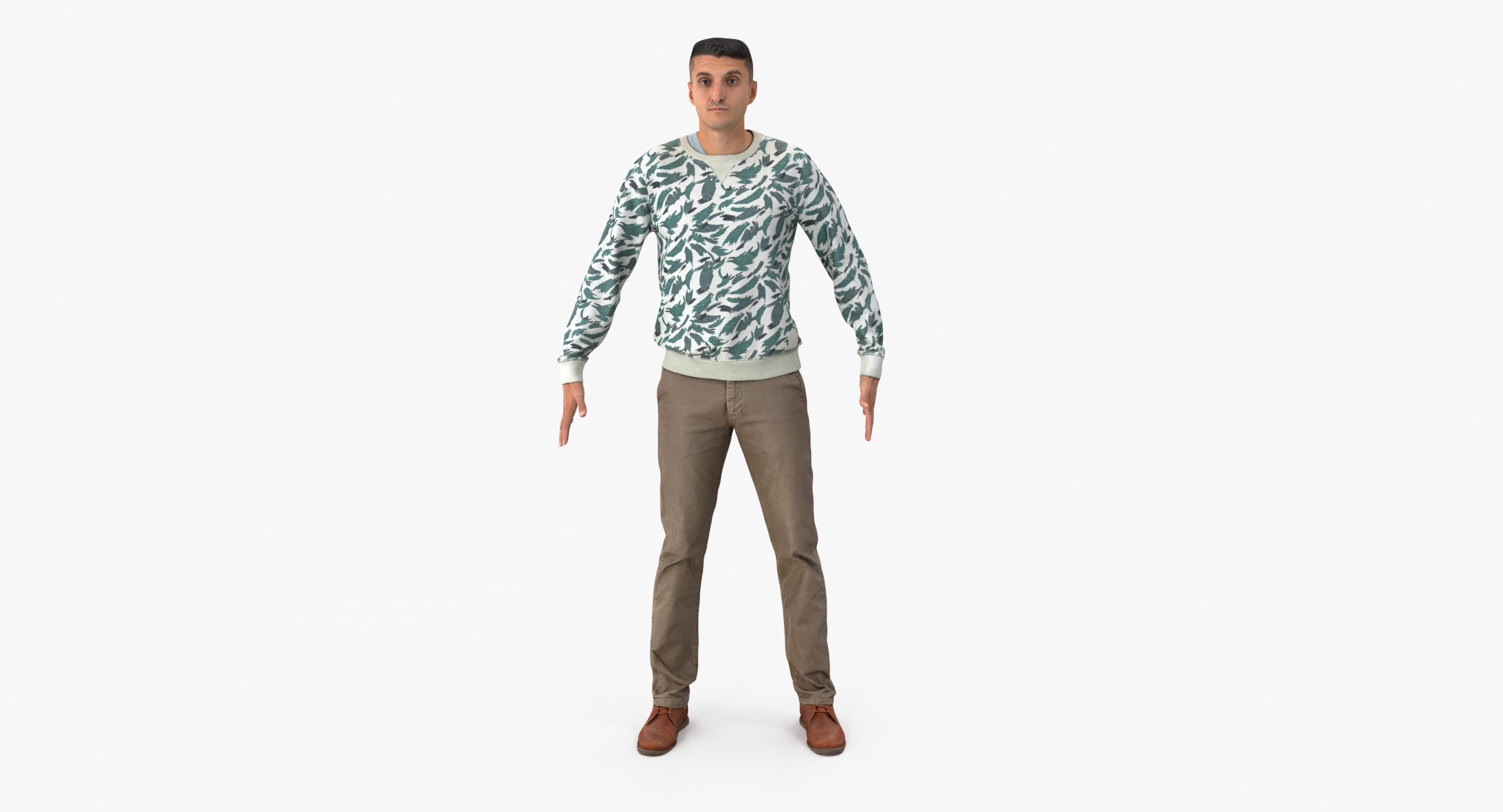 Noah Casual Autumn A Pose 3D model - TurboSquid 1991203