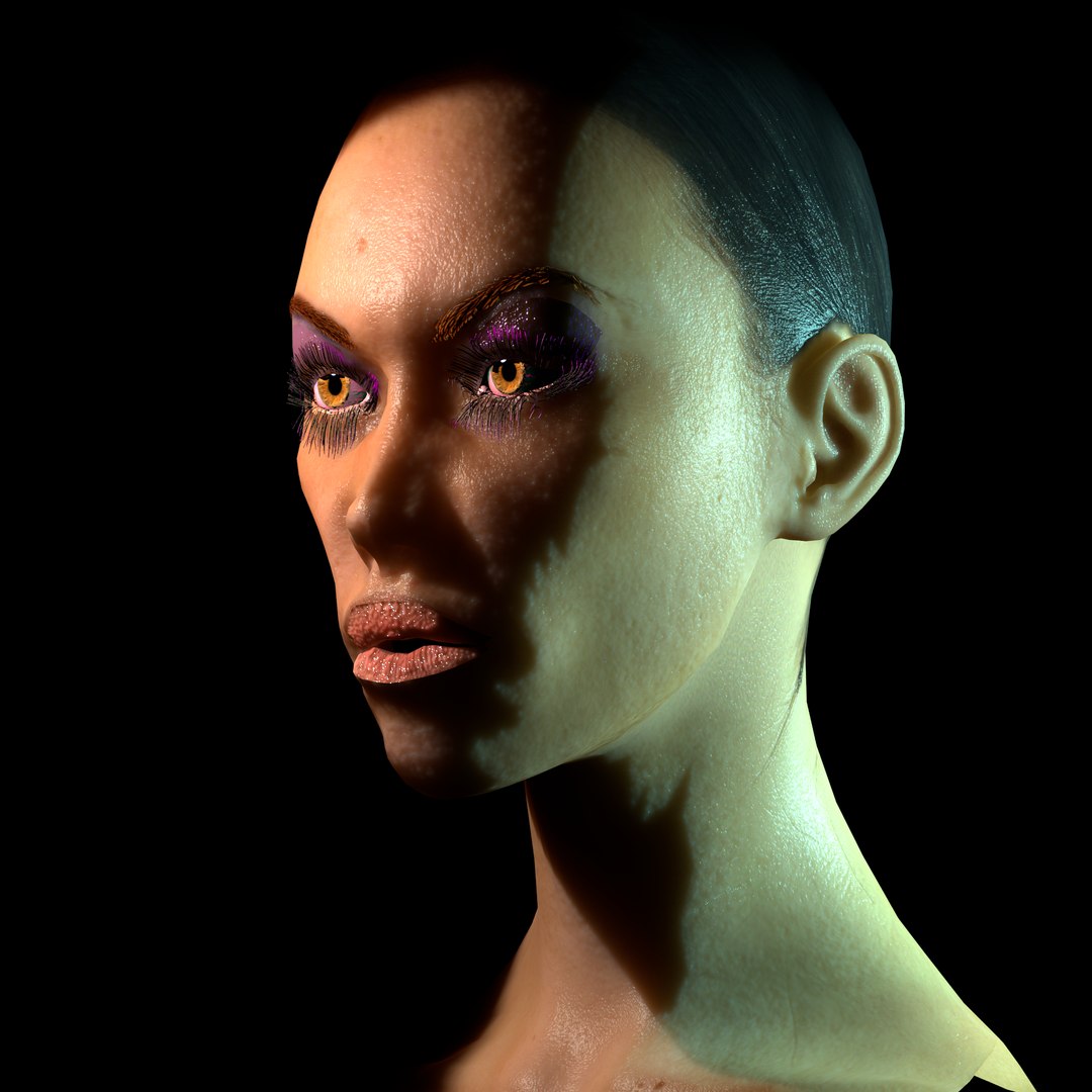 Blender Female Head