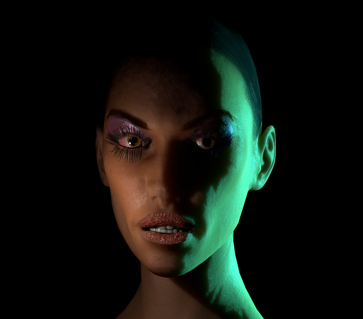 Blender Female Head