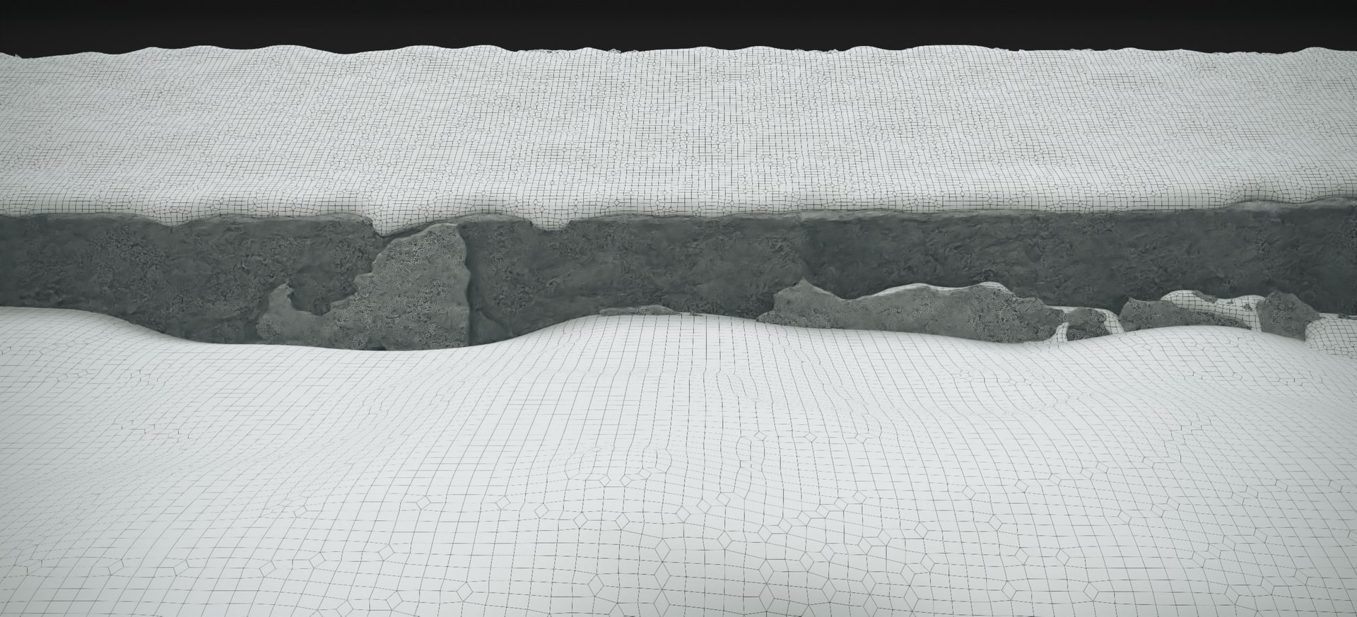 3D SNOW ROCK WALL A 2022 MAX 2019 - TurboSquid 1980843