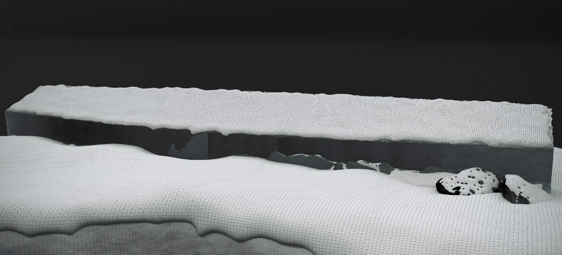 3D SNOW ROCK WALL A 2022 MAX 2019 - TurboSquid 1980843