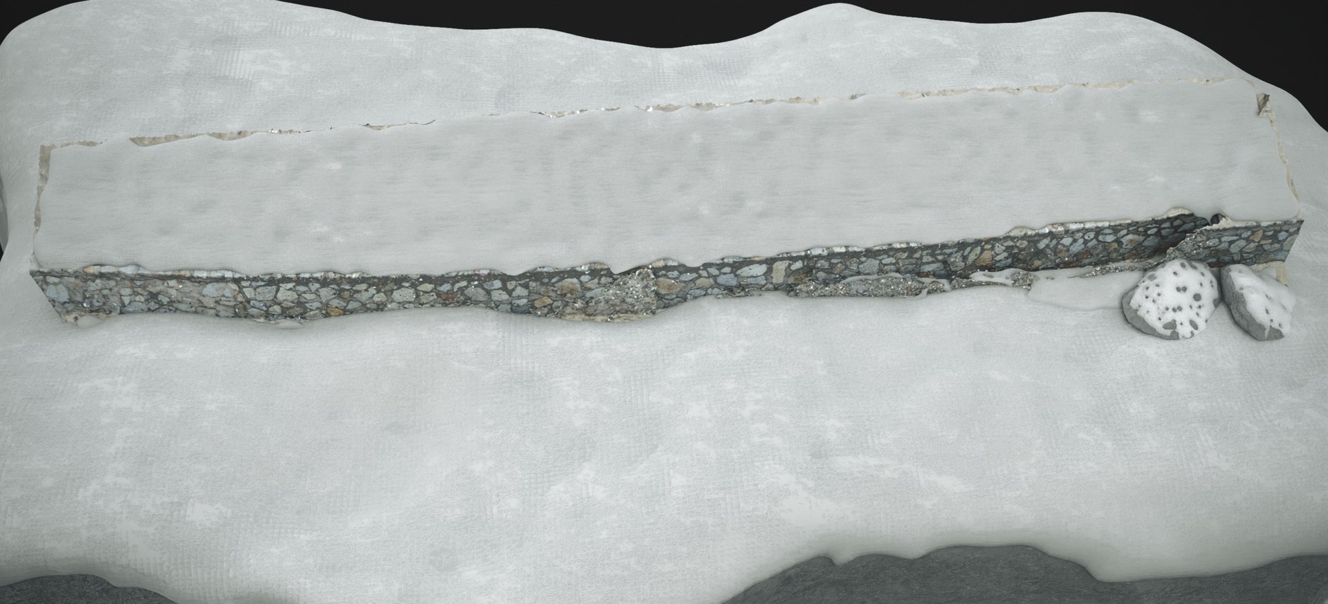 3D SNOW ROCK WALL A 2022 MAX 2019 - TurboSquid 1980843