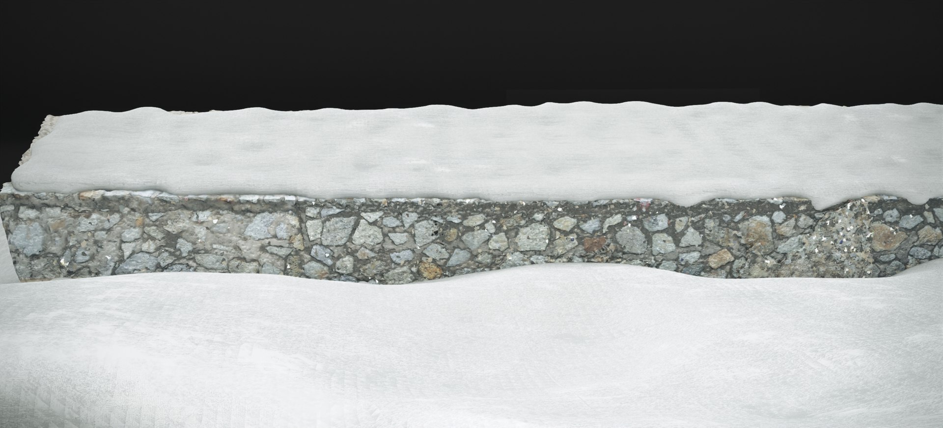 3D SNOW ROCK WALL A 2022 MAX 2019 - TurboSquid 1980843