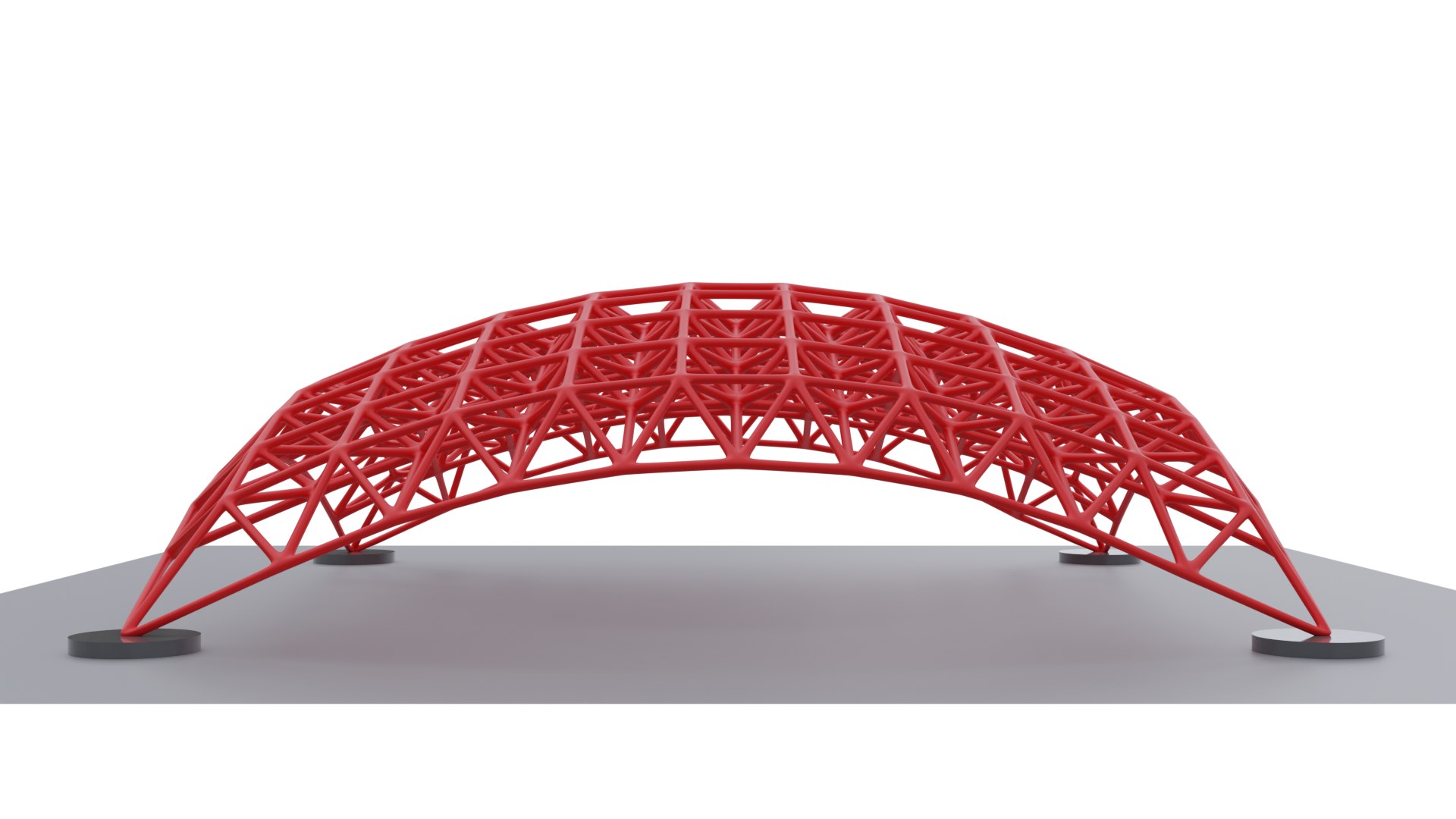 Truss Dome Structure Pavilion 01 LOW 3D Model - TurboSquid 2254746