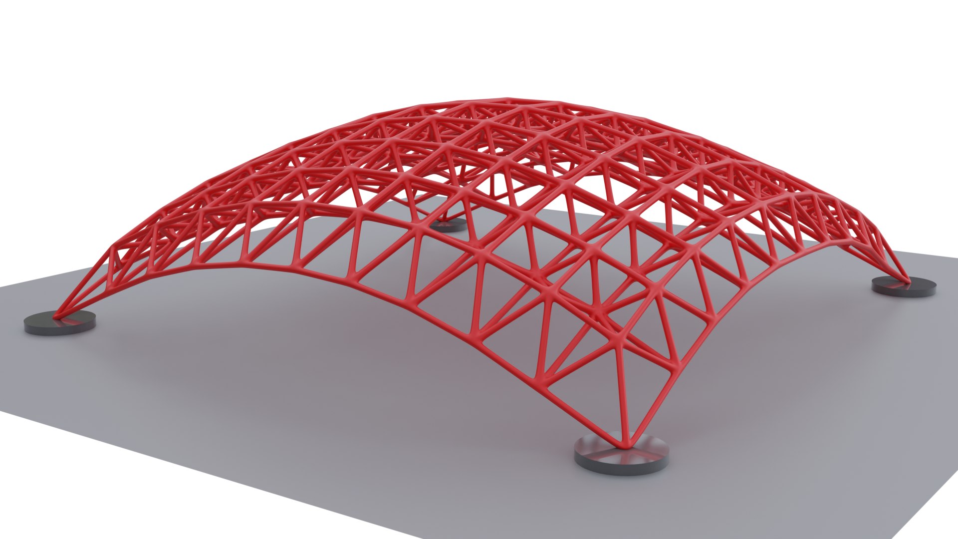 Truss Dome Structure Pavilion 01 LOW 3D Model - TurboSquid 2254746
