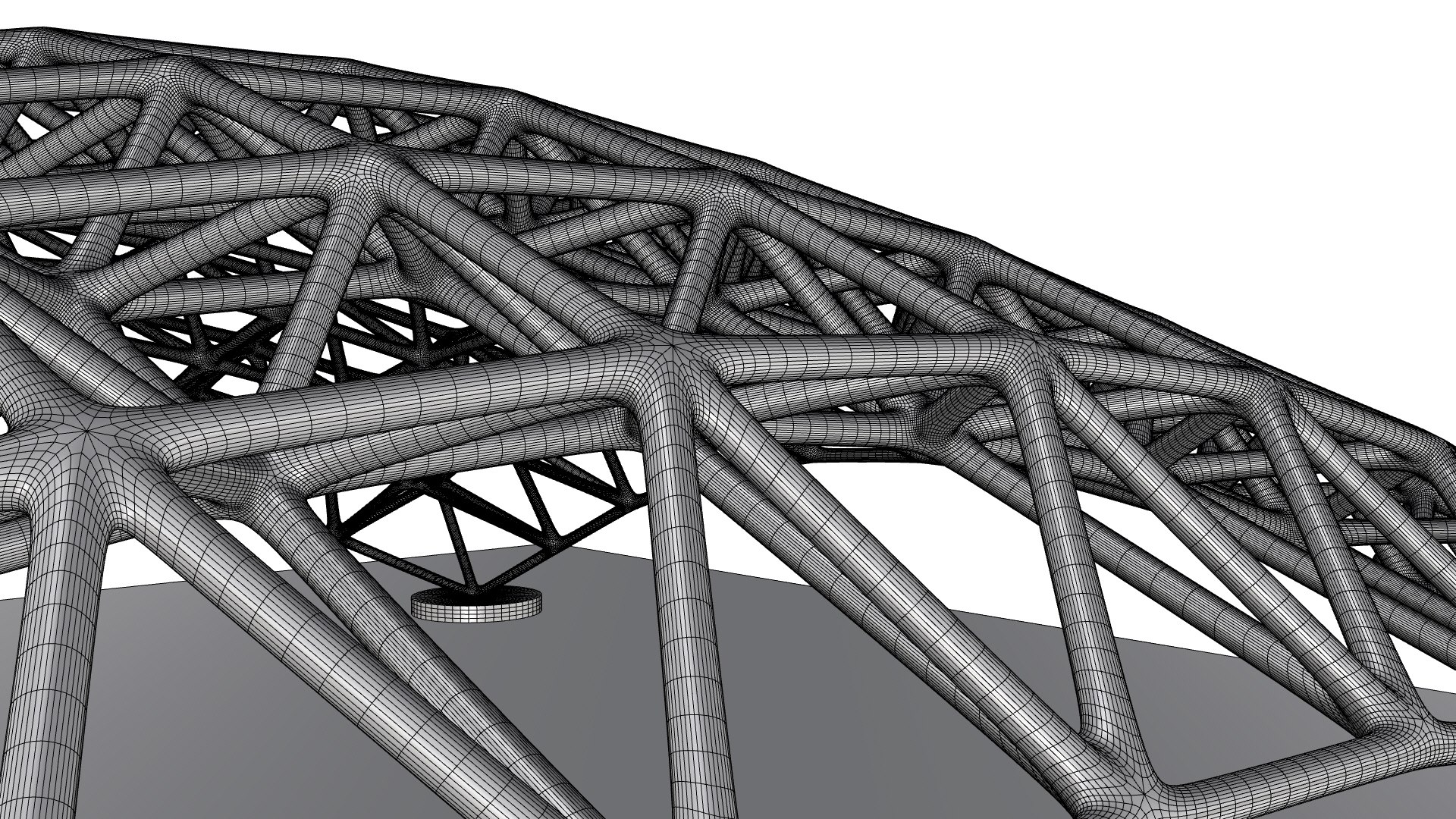 Truss Dome Structure Pavilion 01 LOW 3D Model - TurboSquid 2254746