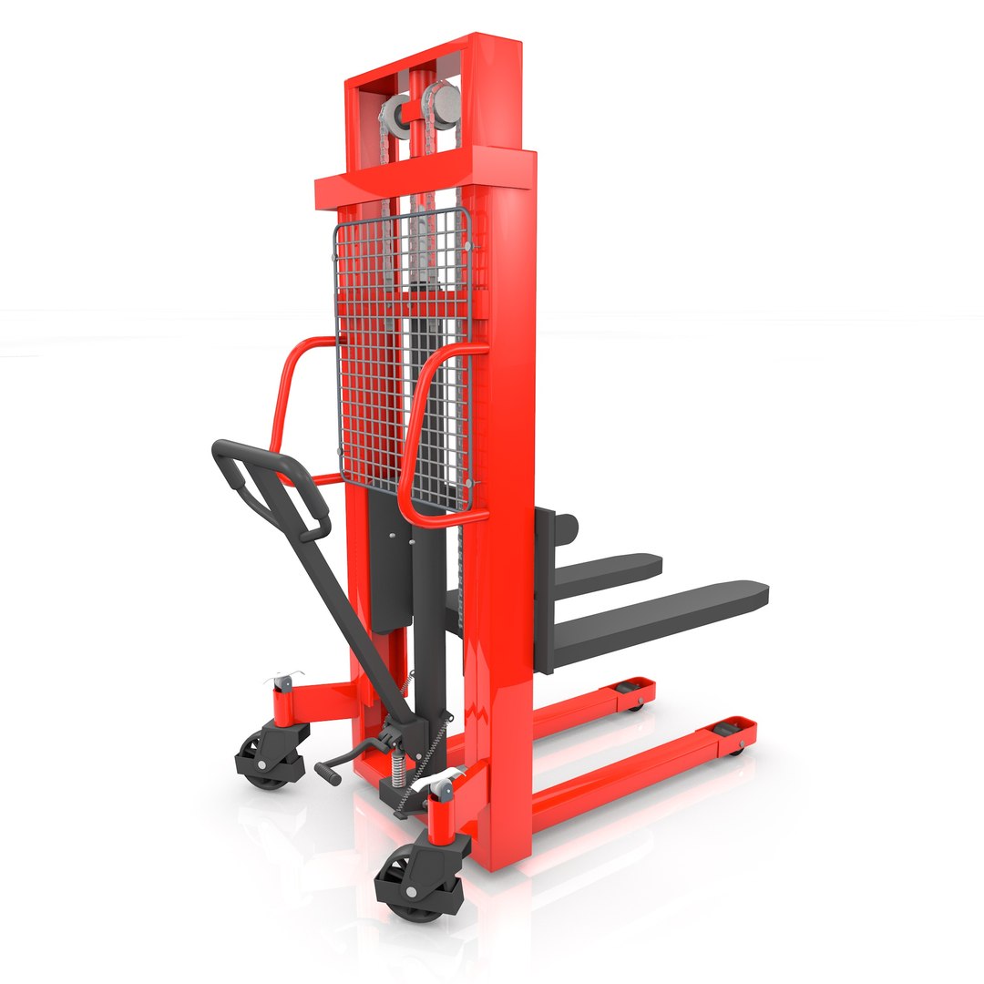 Hand Pallet Jack Stacker 3D Model - TurboSquid 1438802