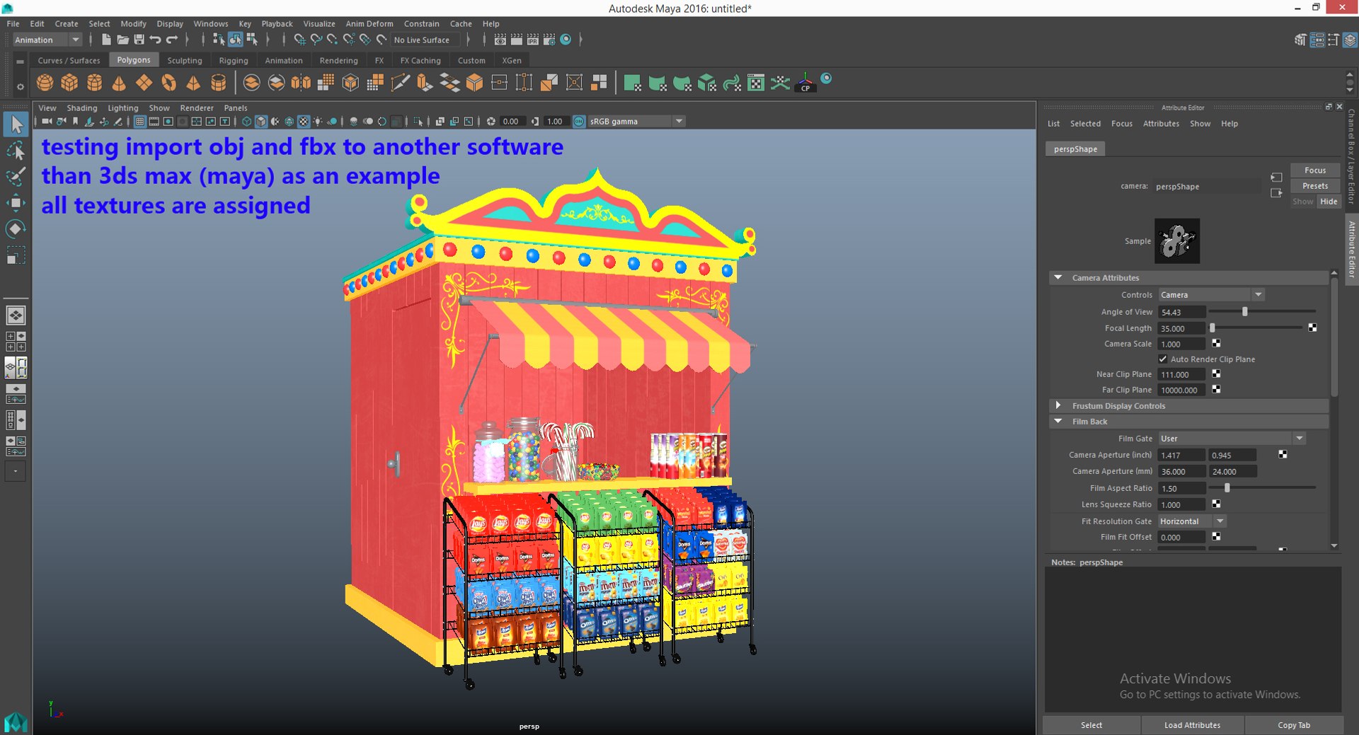 Real Candy Booth 3D - TurboSquid 1461410