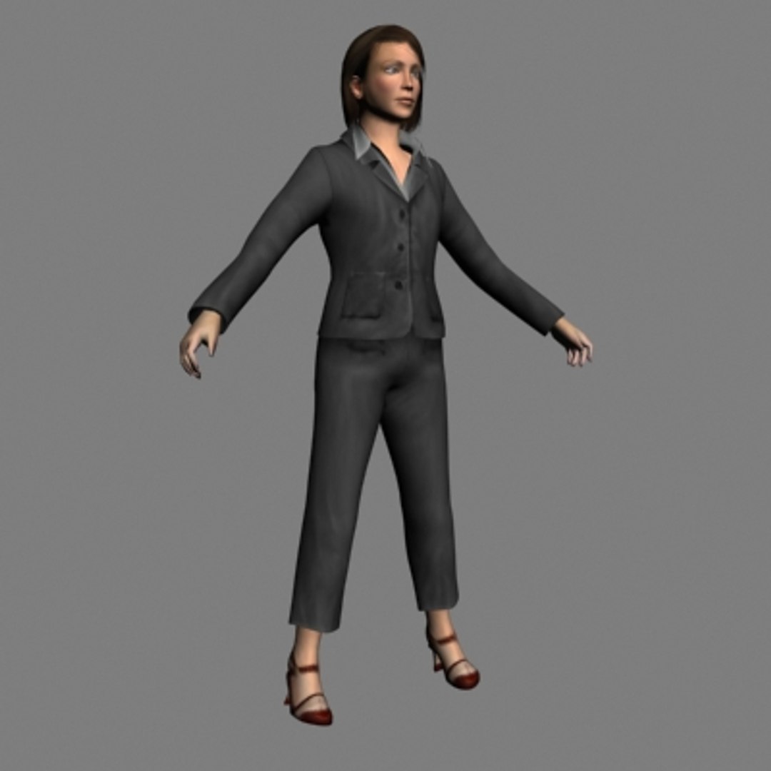 3d Generic Woman Model