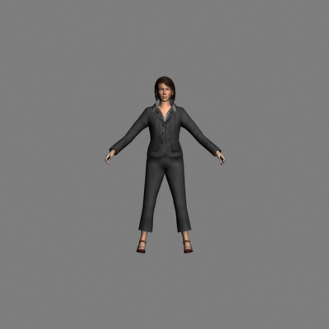 3d Generic Woman Model