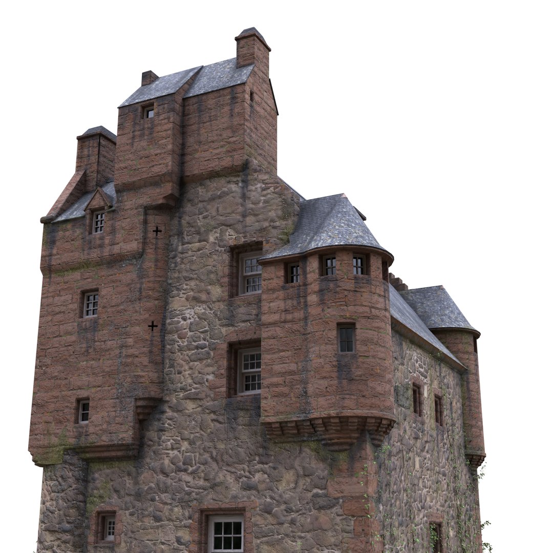 Scottish Castle Amisfield Tower With PBR Materials 3D - TurboSquid 1891873
