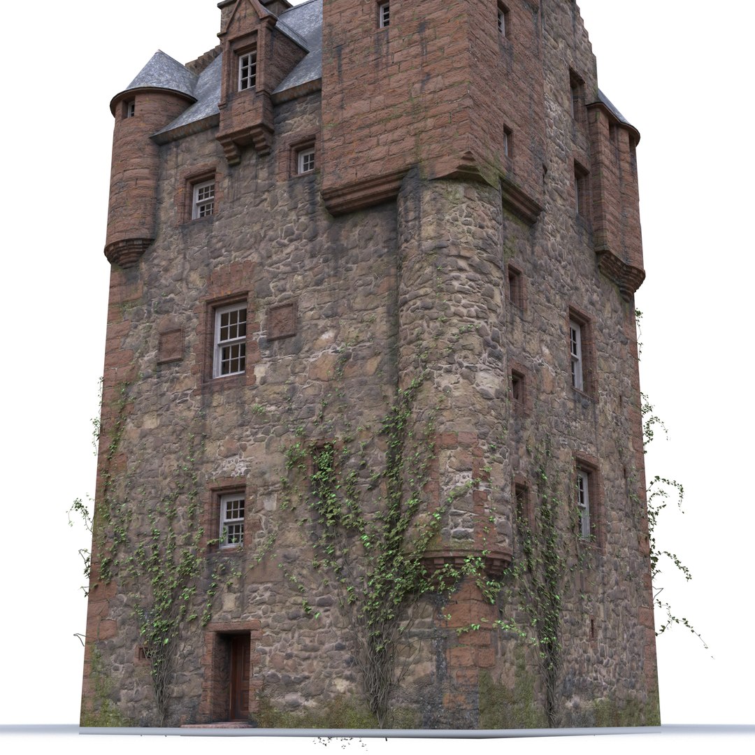 Scottish Castle Amisfield Tower With PBR Materials 3D - TurboSquid 1891873