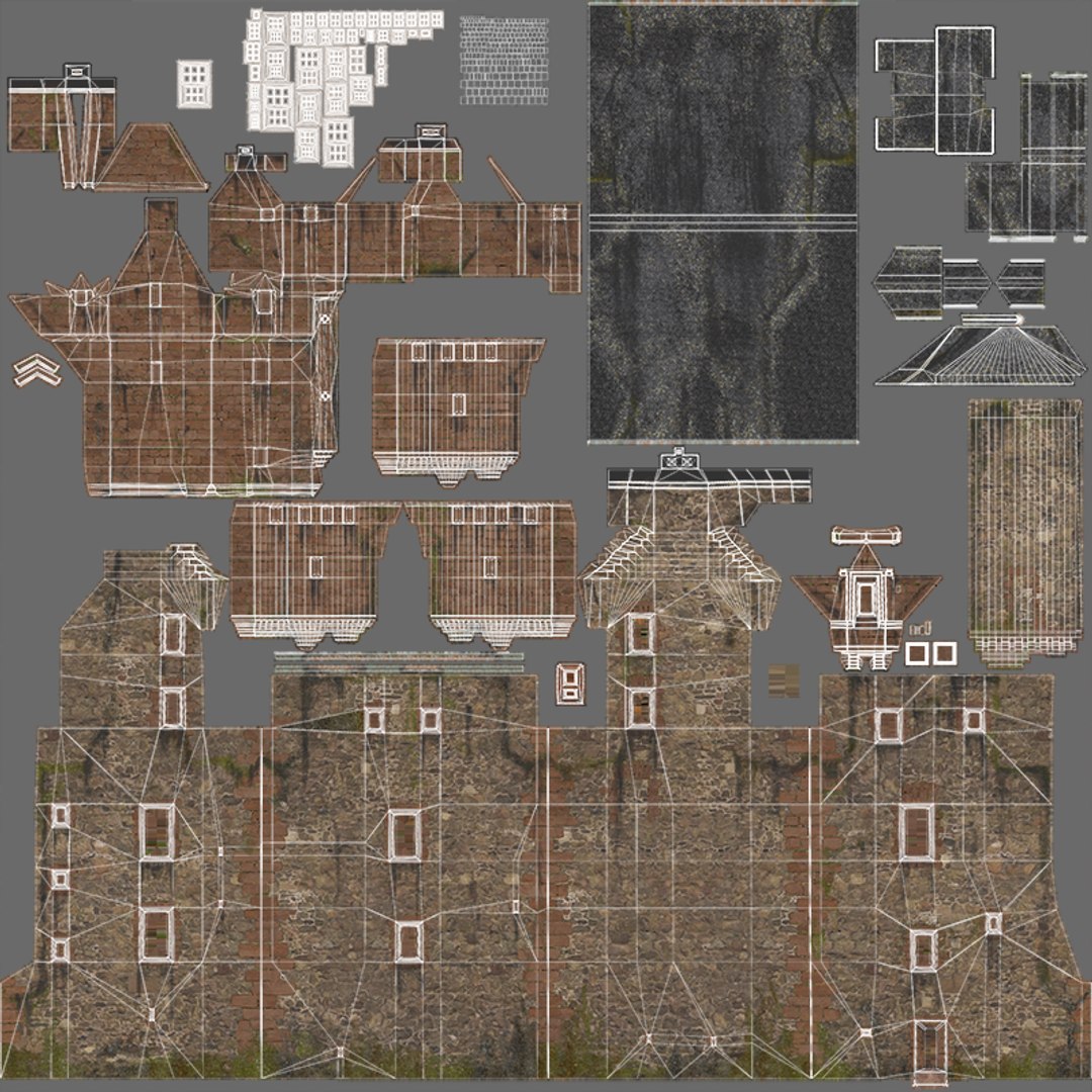 Scottish Castle Amisfield Tower With PBR Materials 3D - TurboSquid 1891873