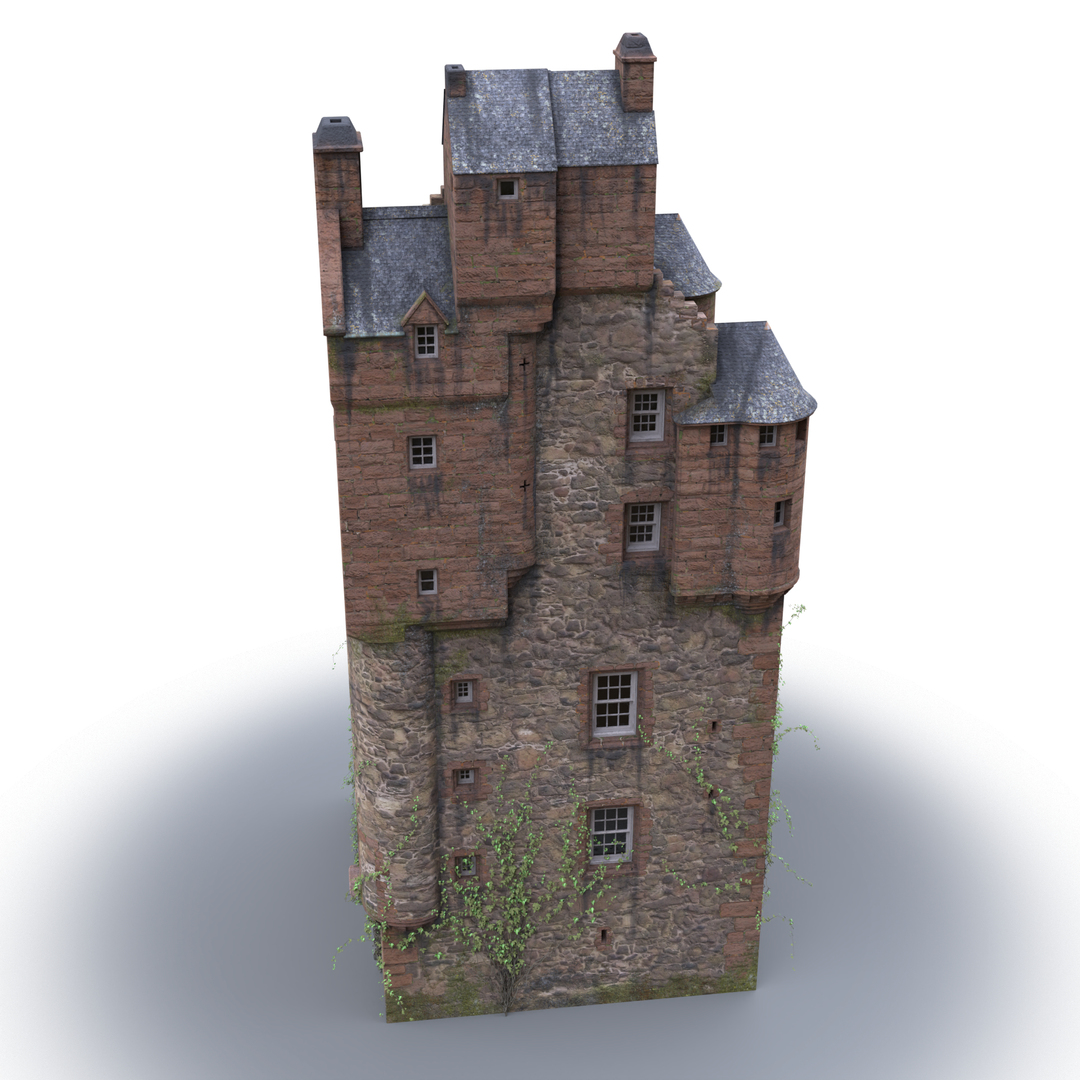 Scottish Castle Amisfield Tower With PBR Materials 3D - TurboSquid 1891873