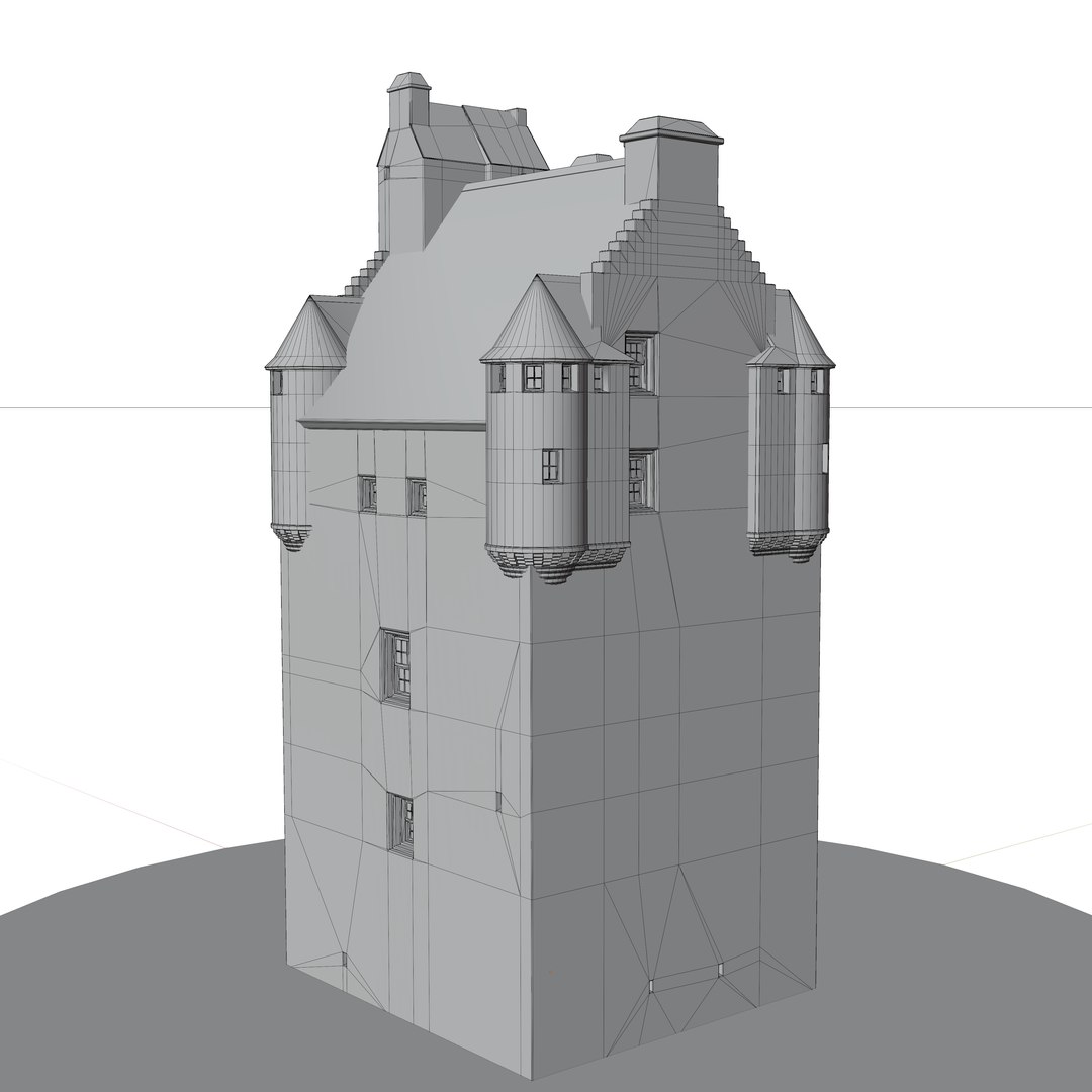 Scottish Castle Amisfield Tower With PBR Materials 3D - TurboSquid 1891873