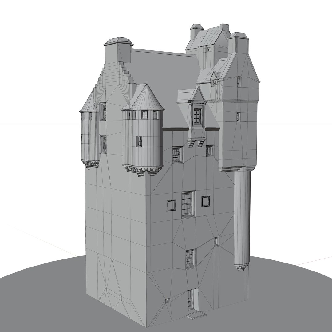 Scottish Castle Amisfield Tower With PBR Materials 3D - TurboSquid 1891873